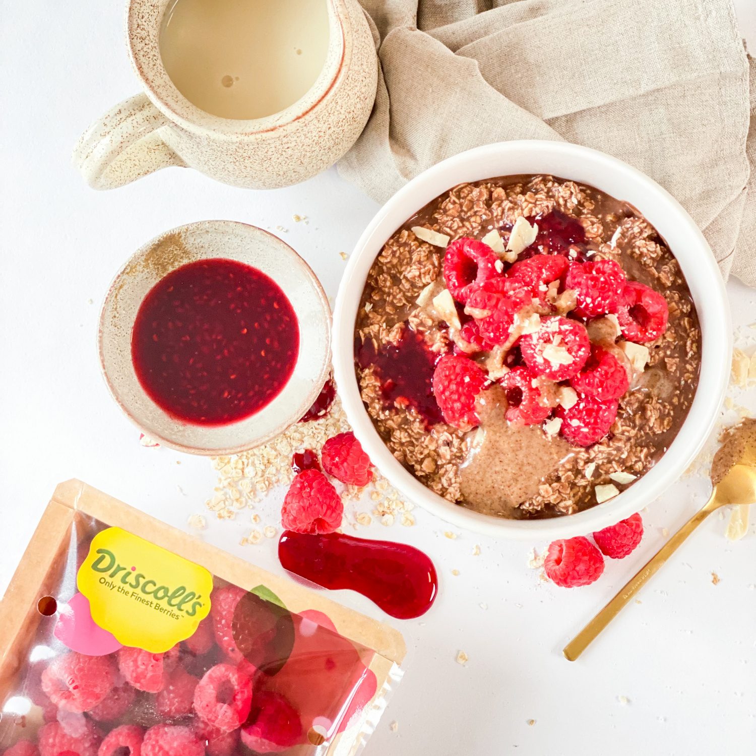 Double chocolate-Himbeer-Porridge | Driscoll's Deutschland